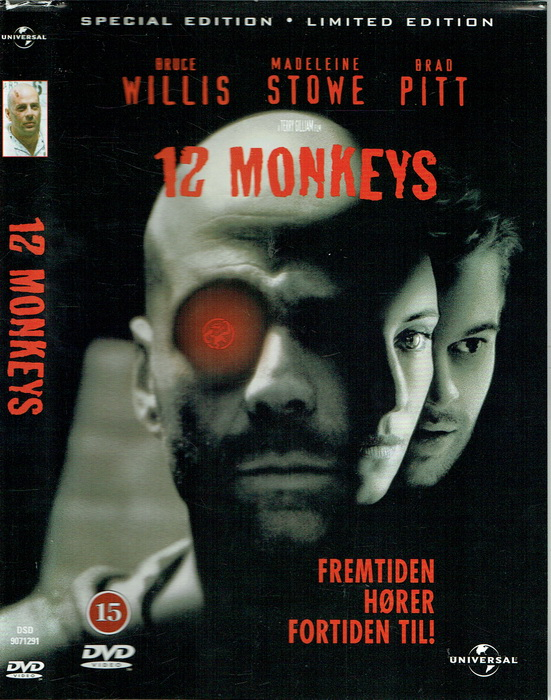 12 Monkeys (1995) (Special Edition Limited) - DVD Film - Elffina's Genbrug (CD/DVD/Spil Shop)