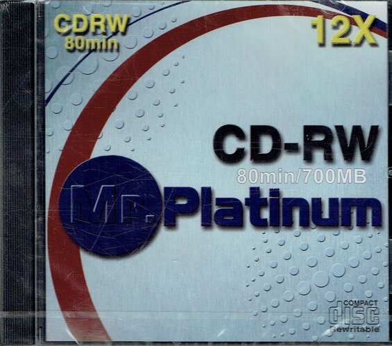 Mr. Platinum CD-RW 80min 700 - Brændbare CD/DVD - Elffina's Genbrug (CD/DVD/Spil Shop)